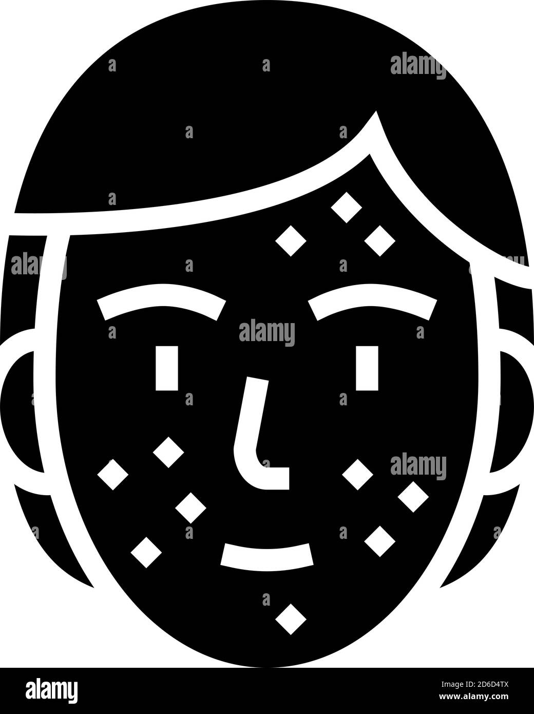 Face skin rash Black and White Stock Photos & Images - Alamy