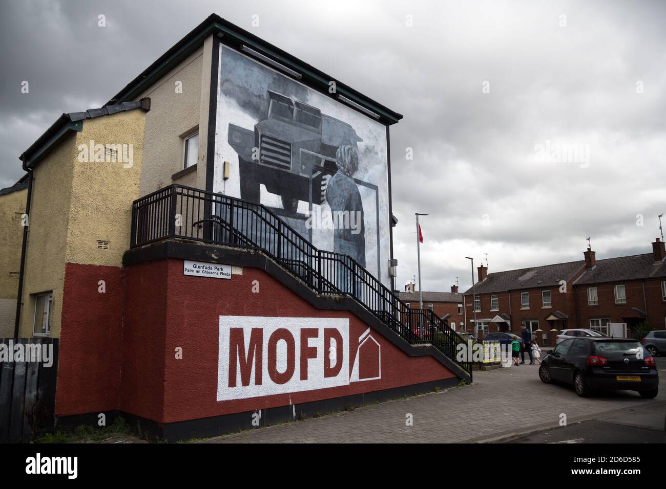 18.07.2019, Derry, Northern Ireland, United Kingdom - Catholic mural at ...