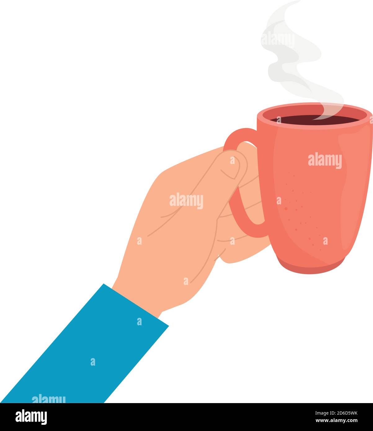 hand holding coffee mug vector design Stock Vector Image & Art - Alamy