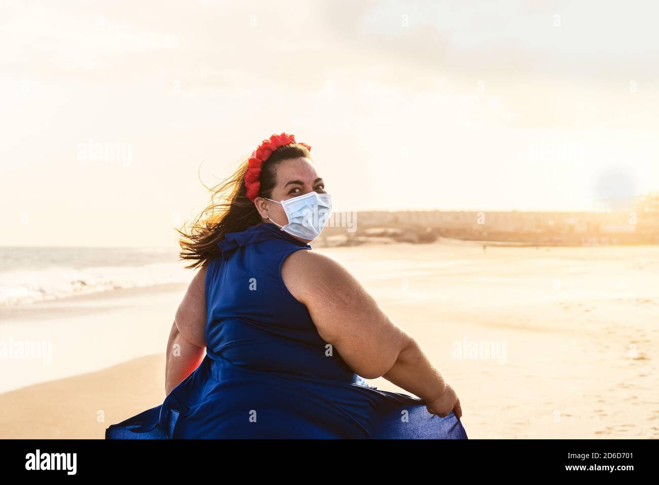 Fat woman beach hi-res stock photography and images - Alamy
