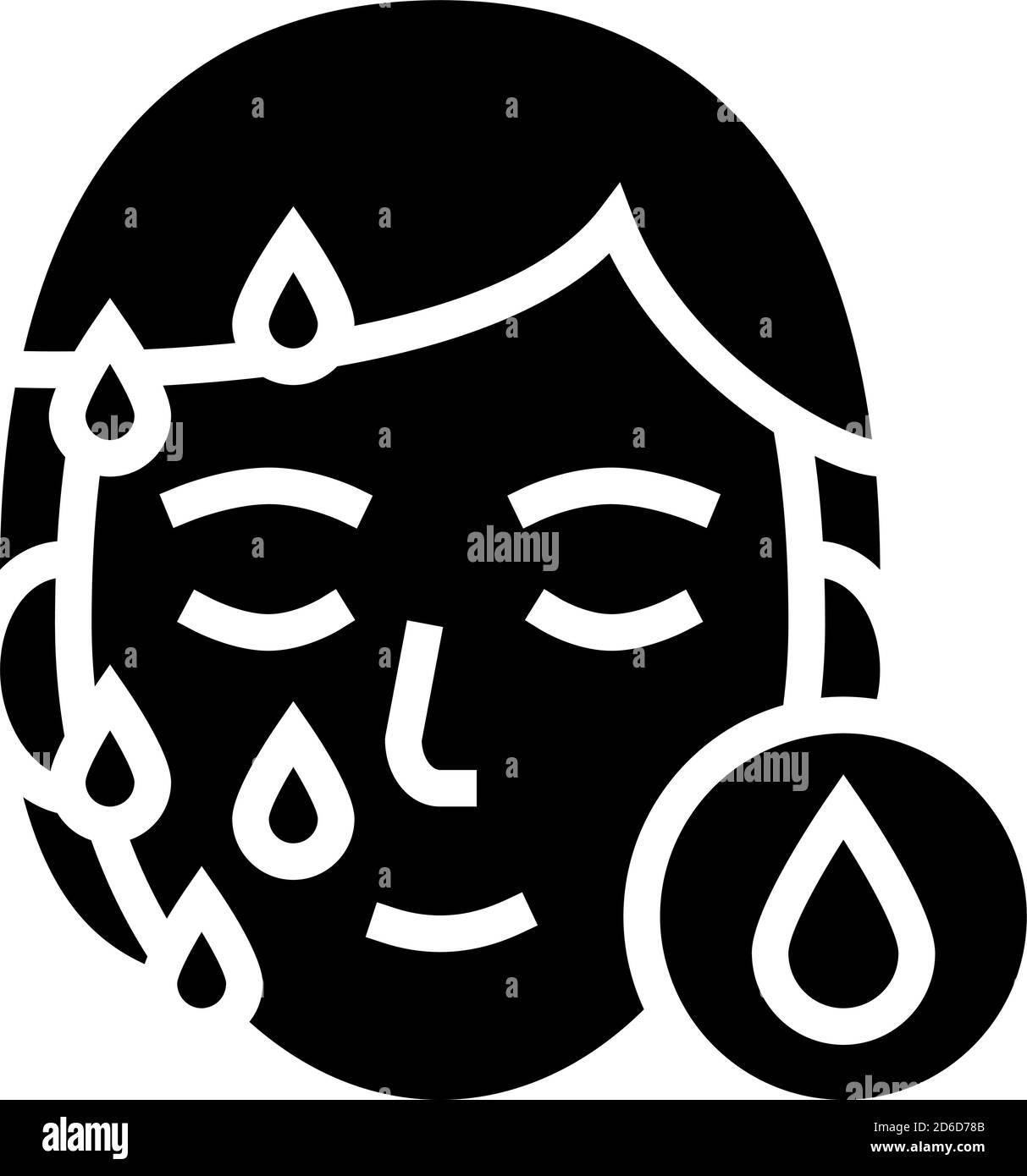 moisturizing procedure glyph icon vector black illustration Stock ...