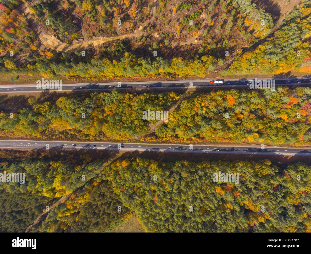 Interstate Highway 93 at Exit 22 with NH Route 127 in White Mountain ...