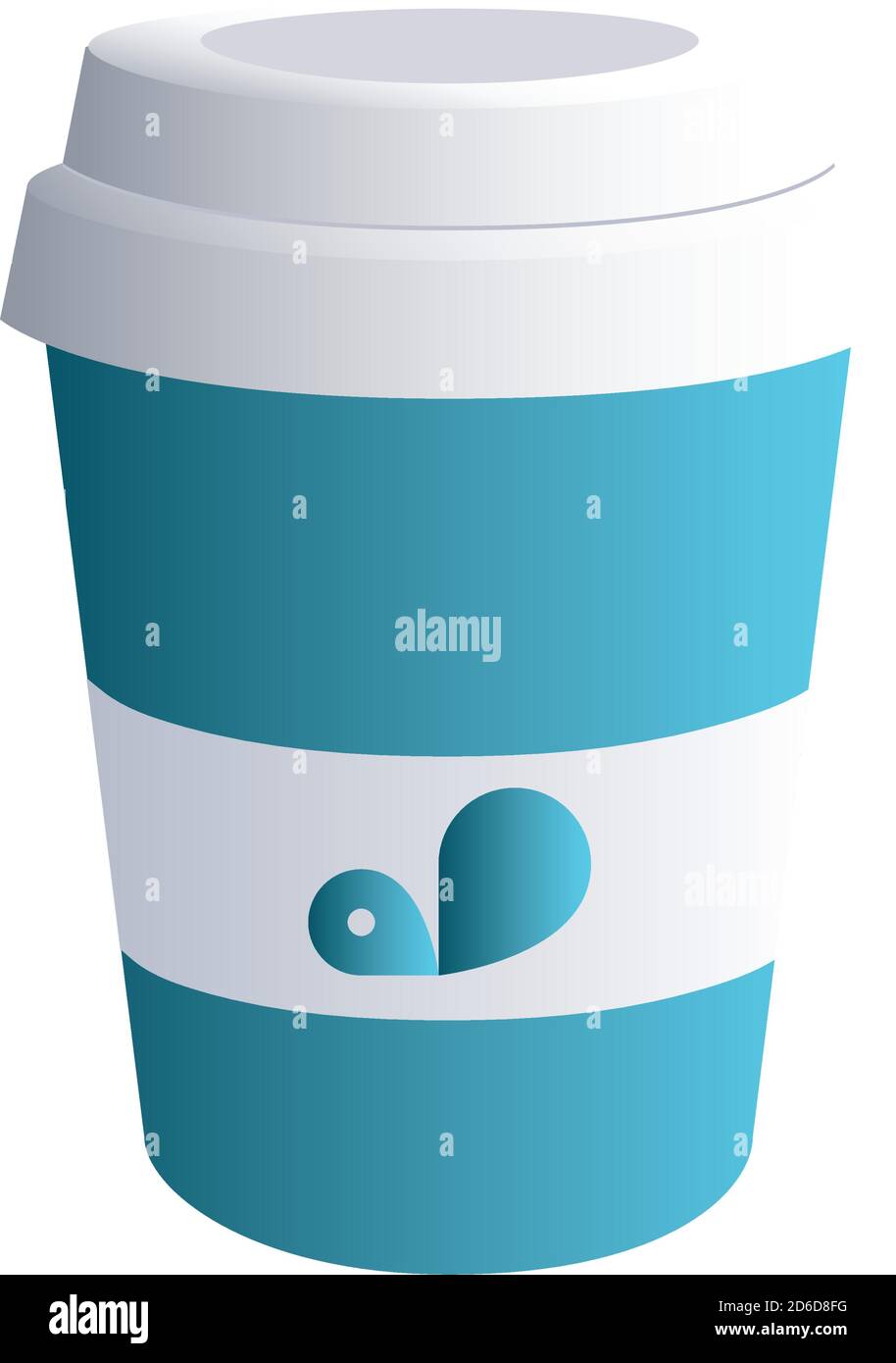 coffee cup blue with corporate designs vector illustration design Stock ...