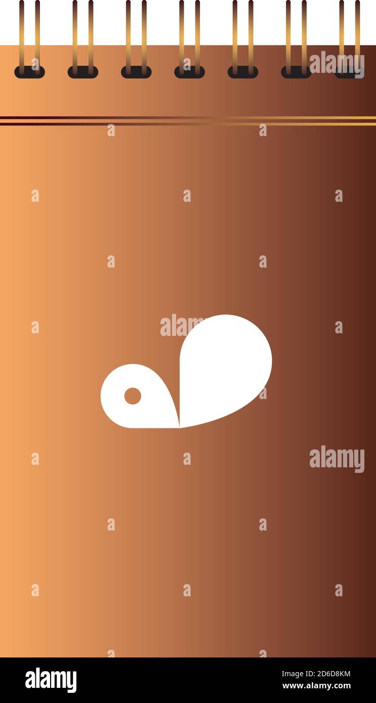 spiral notebook with company logo vector illustration design Stock ...