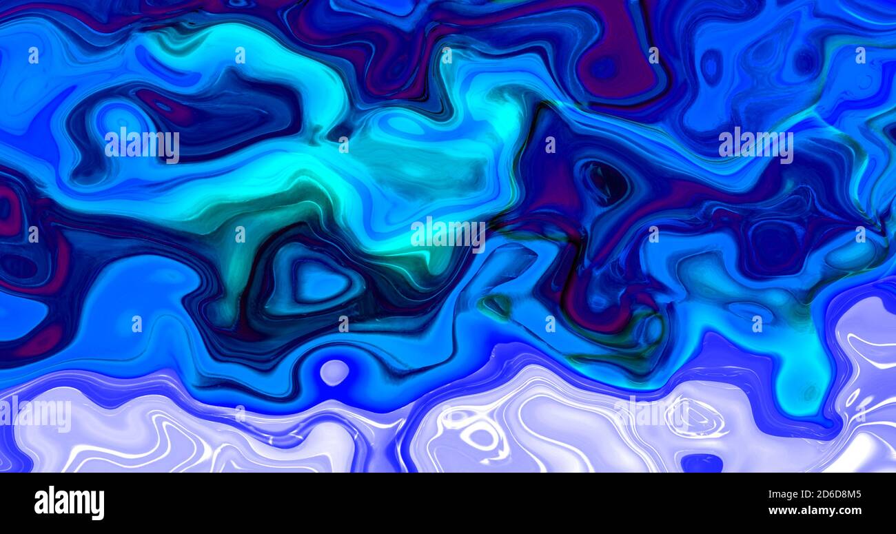 Abstract Colorful Paint Ink Liquid. Liquid multiple mixed color ...
