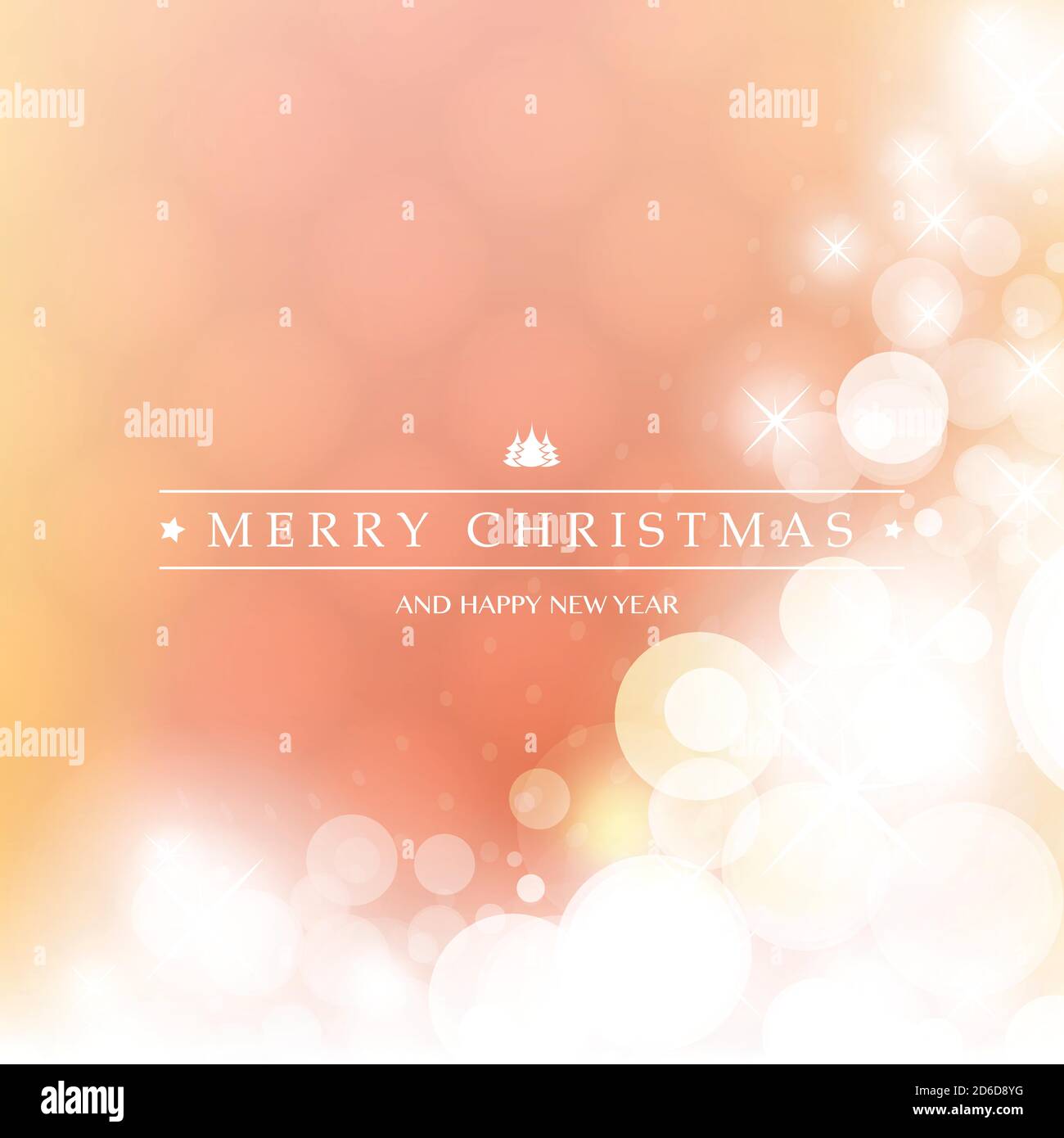Colorful Happy Holidays, Merry Christmas Greeting Card With Label on a ...