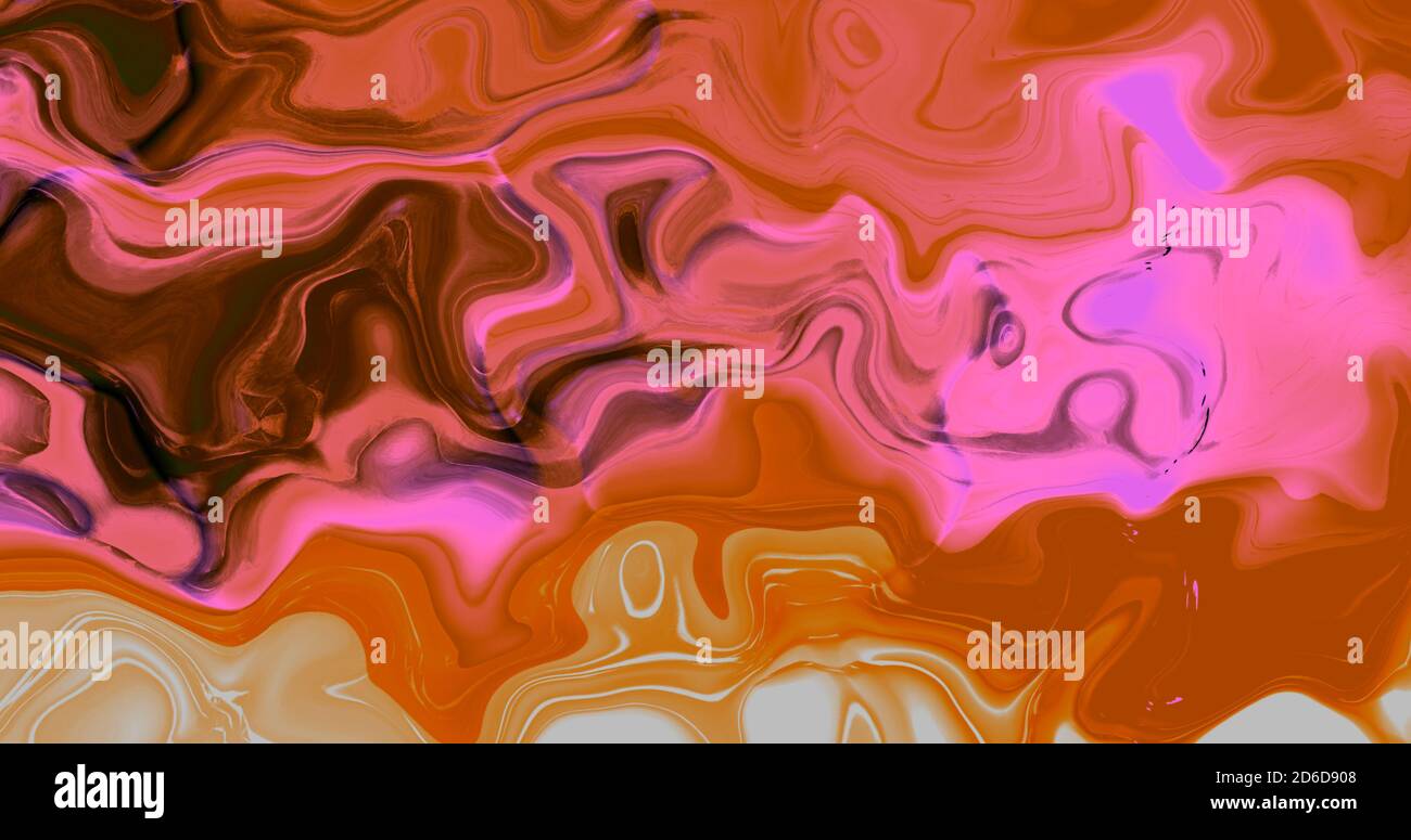 Abstract Colorful Paint Ink Liquid. Liquid multiple mixed color ...