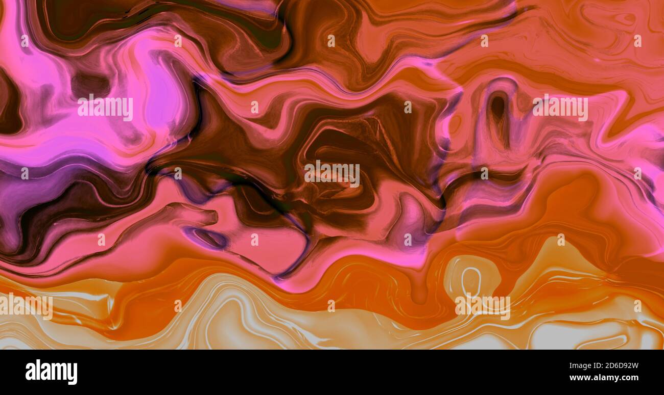 Abstract Colorful Paint Ink Liquid. Liquid multiple mixed color ...