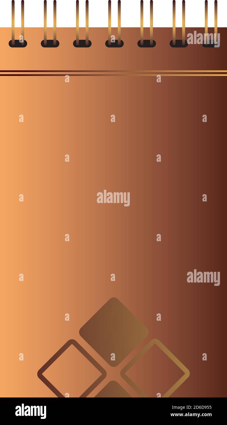 Presentation of notebook branding with logo vector illustration design ...