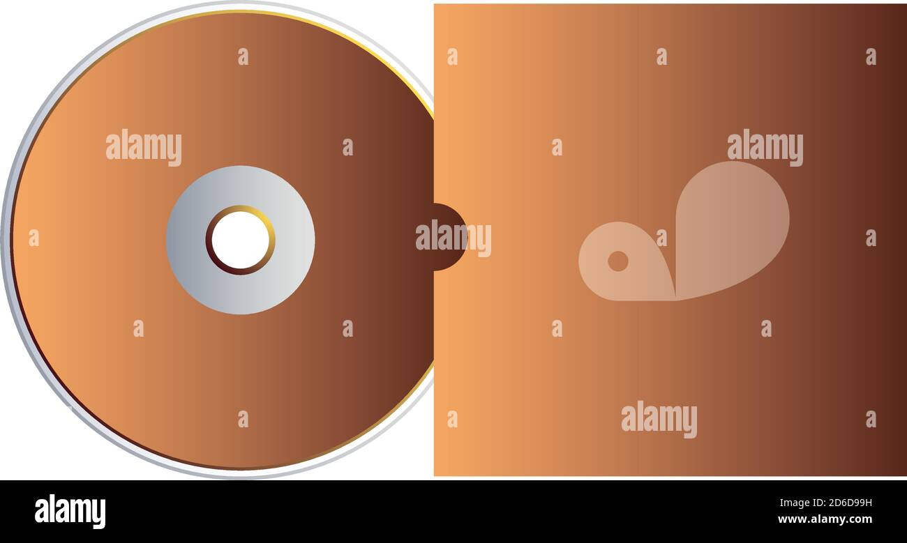 cover and cd with corporate identity vector illustration design Stock ...