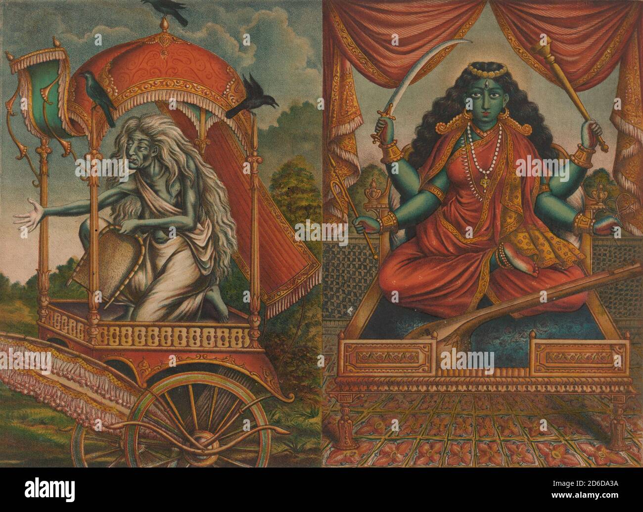 Dhumavati/ Matangi, 1885-90 Stock Photo - Alamy