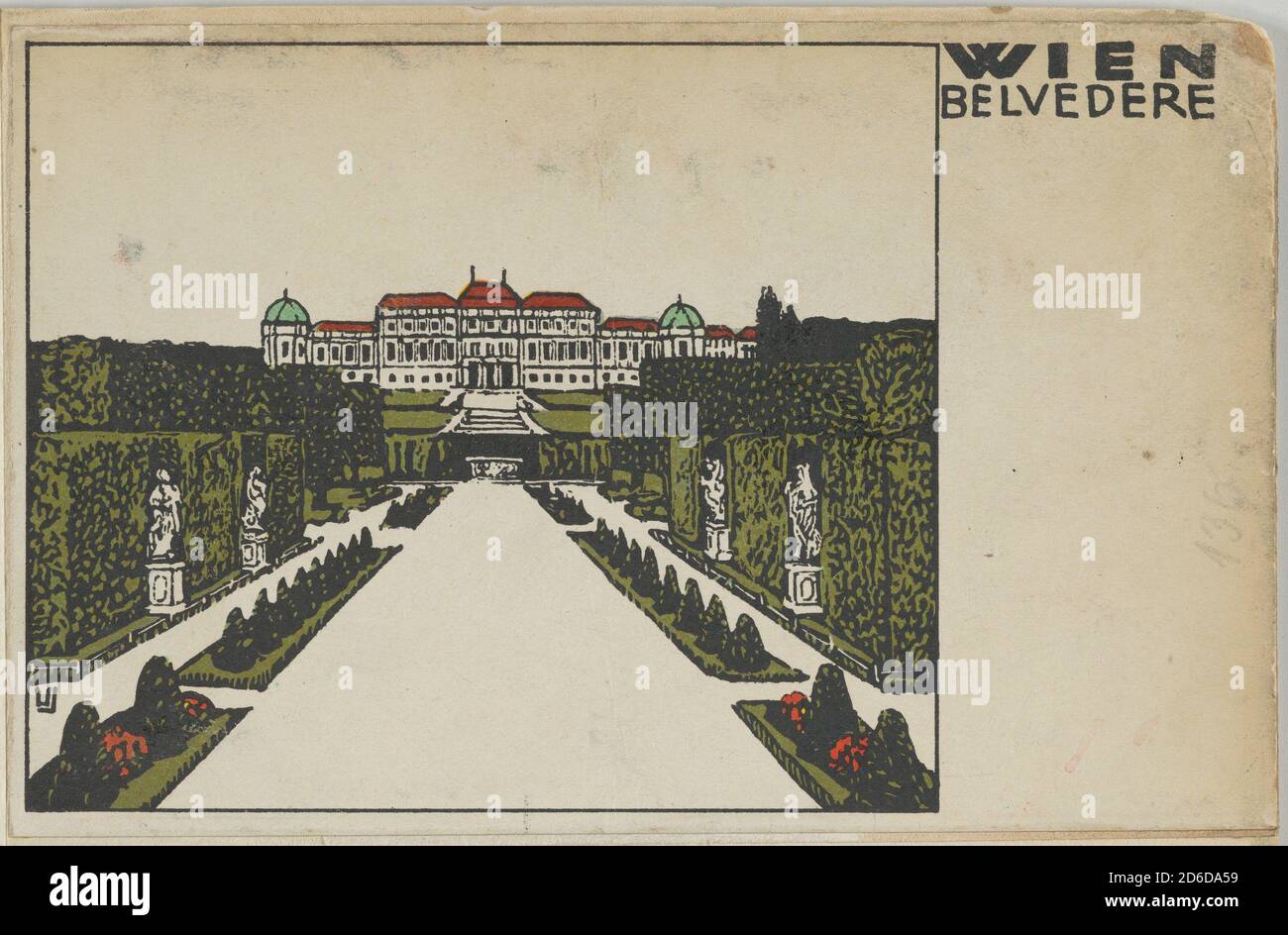 Vienna: Belvedere, 1908 Stock Photo - Alamy