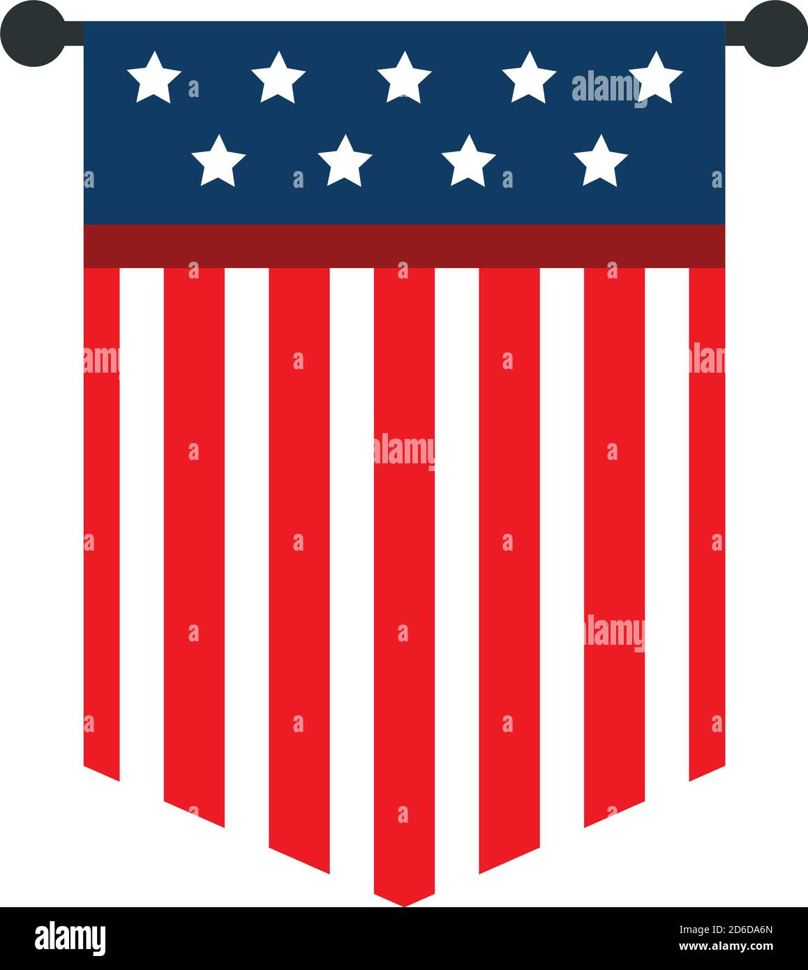 usa flag banner vector design Stock Vector Image & Art - Alamy