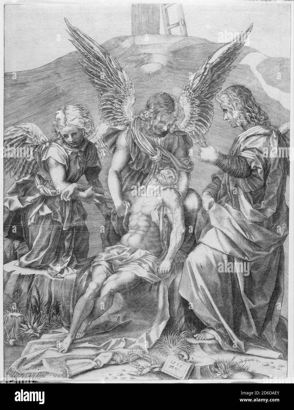 The Body of Christ Supported by Three Angels, 1516 Stock Photo - Alamy