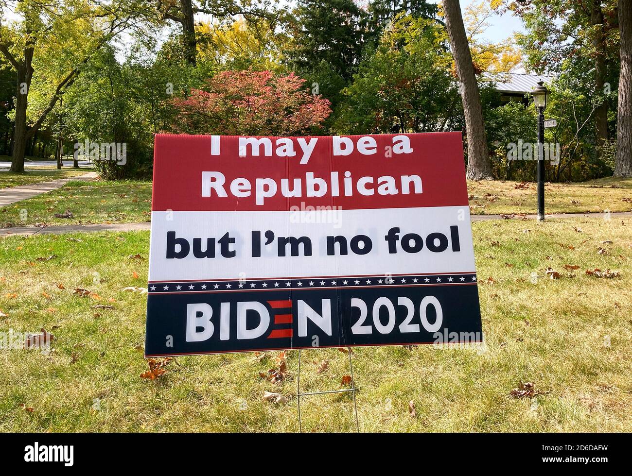 Political Yard Signs for the upcoming presidential election in the ...