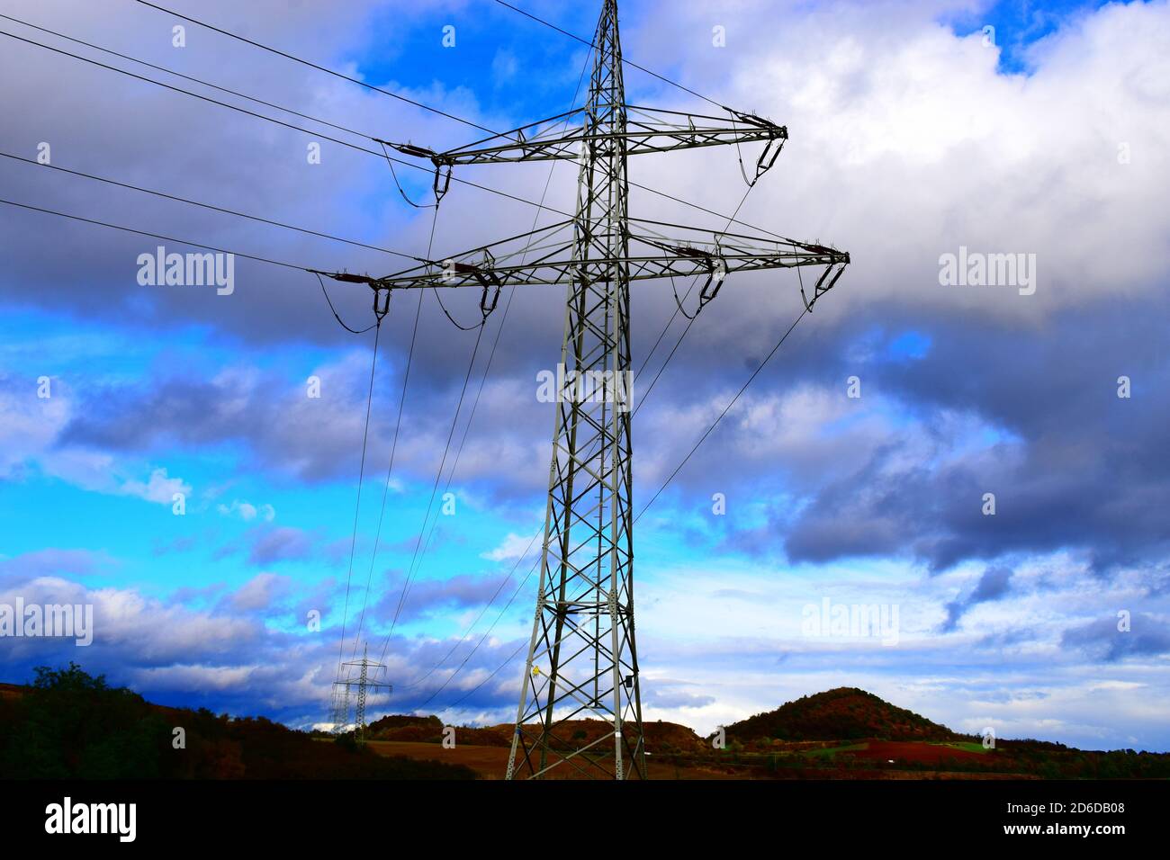 power grid pylon Stock Photo - Alamy