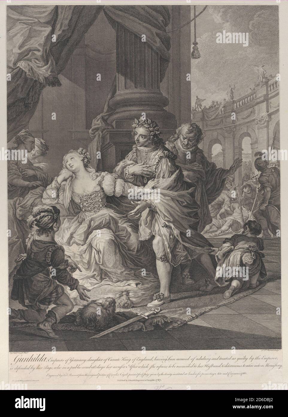Gunhilda accused of adultery, 1760. [Gunhilda, Empress of Germany ...
