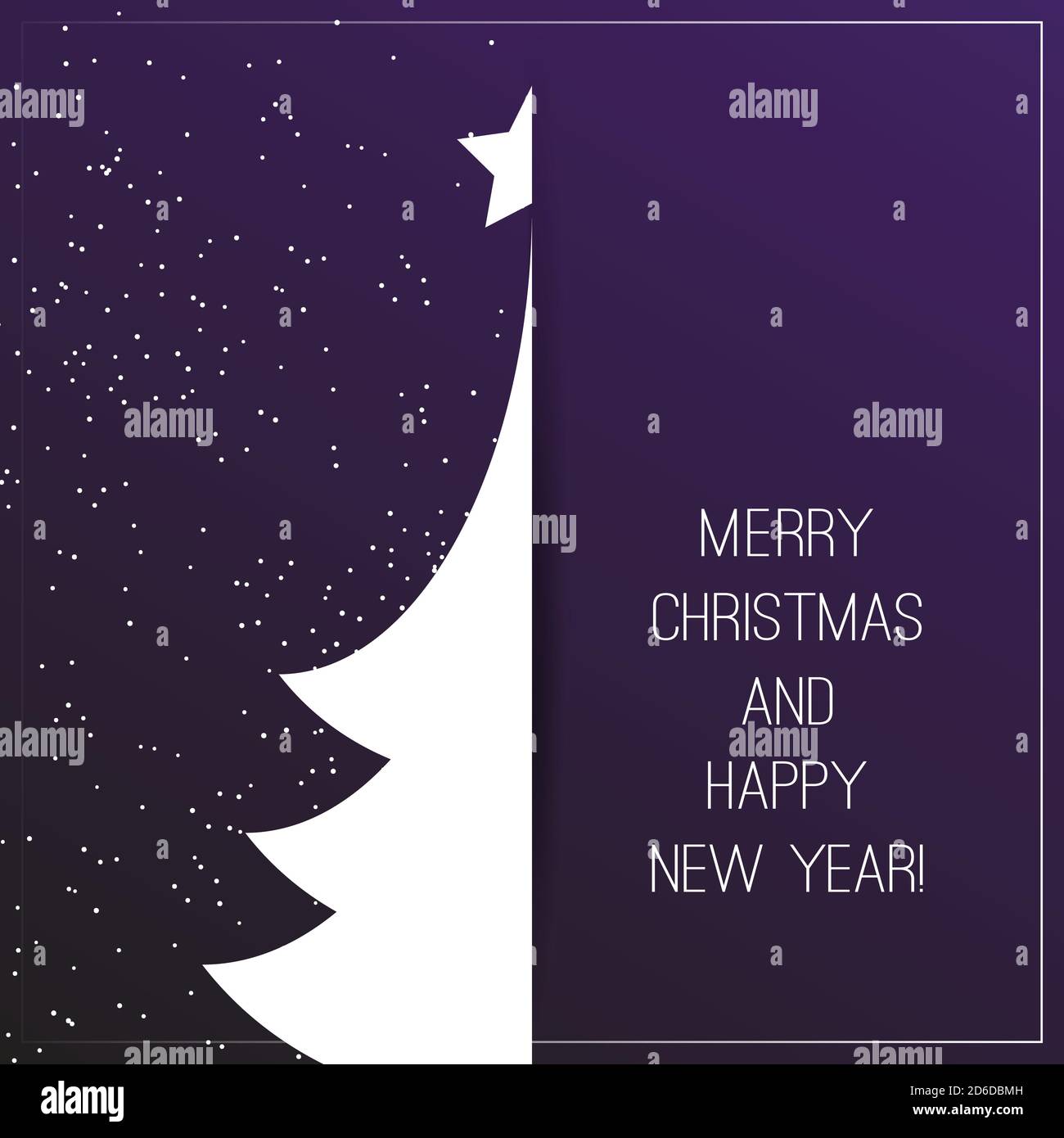 Seasons Greetings, Christmas and New Year Card Design Template Stock ...