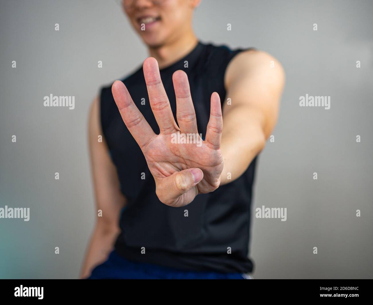 Four finger hi-res stock photography and images - Alamy
