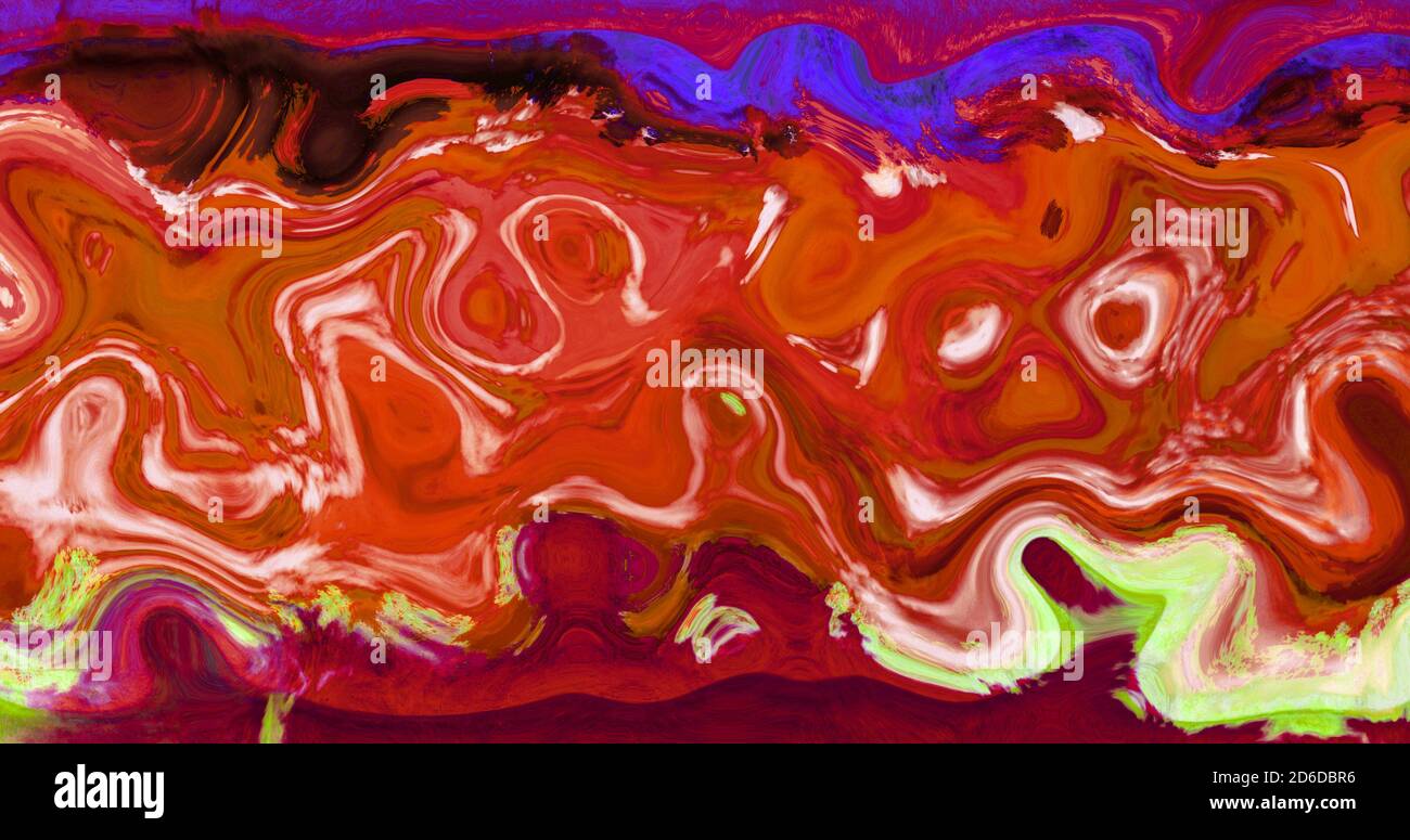Abstract Colorful Paint Ink Liquid. Liquid multiple mixed color ...