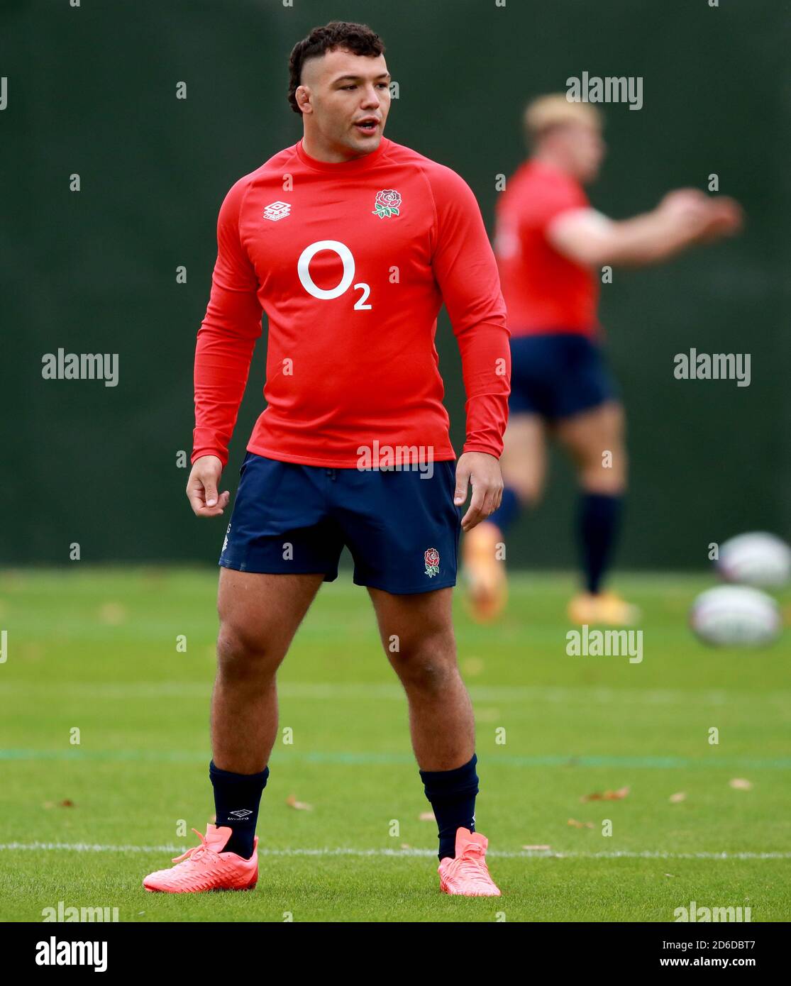 England's Ellis Genge during a training session at The Lensbury Hotel ...