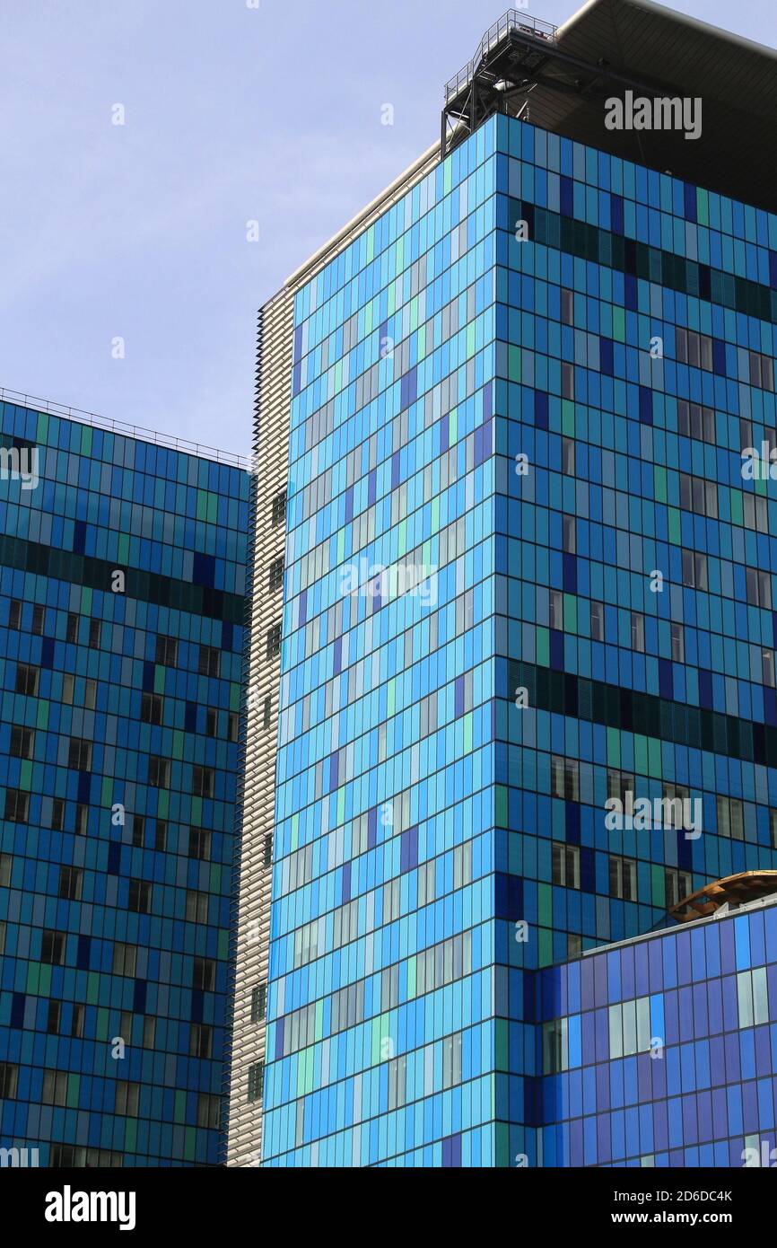 LONDON, UK - JULY 6, 2016: Modern architecture of Royal London Hospital ...