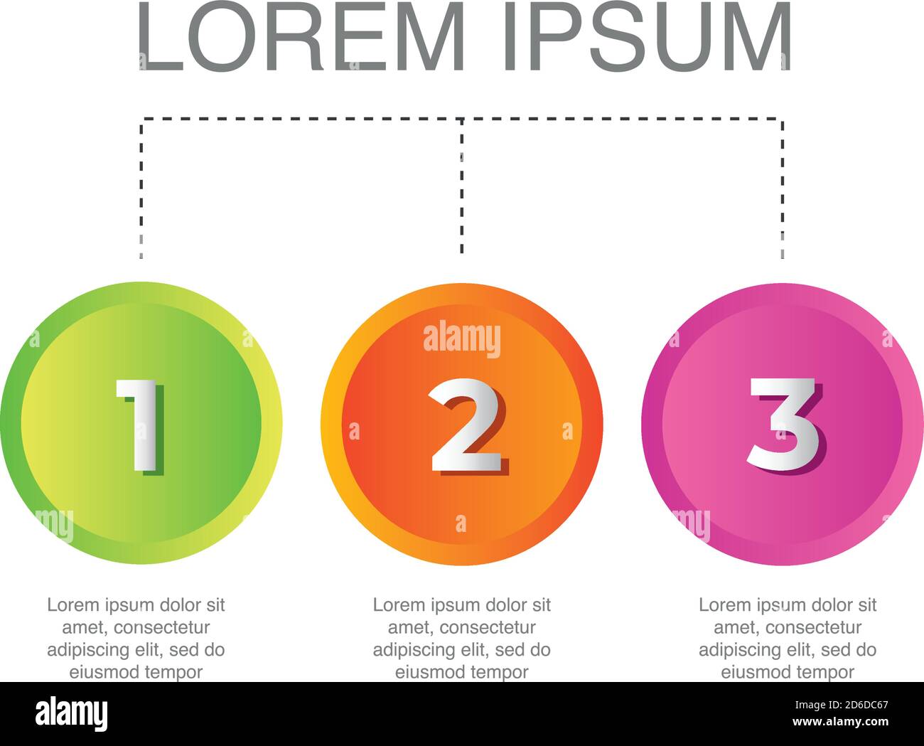 presentation business infographic template with 3 options vector illustration Stock Vector Image ...