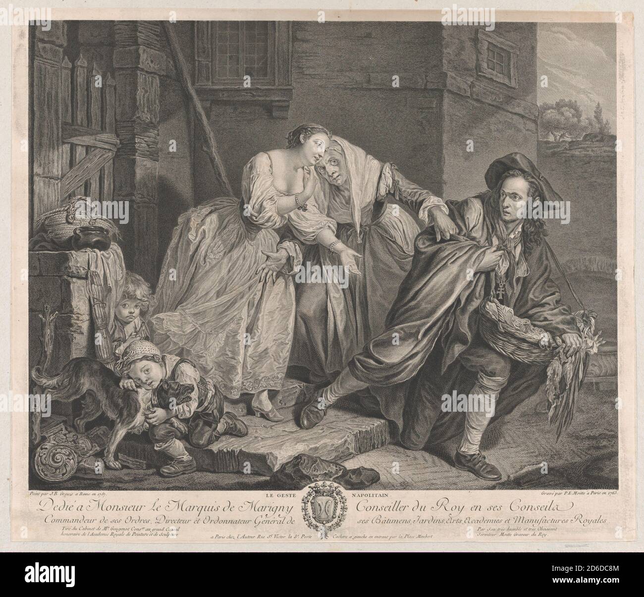 Le Geste Napolitain, 1763 Stock Photo - Alamy