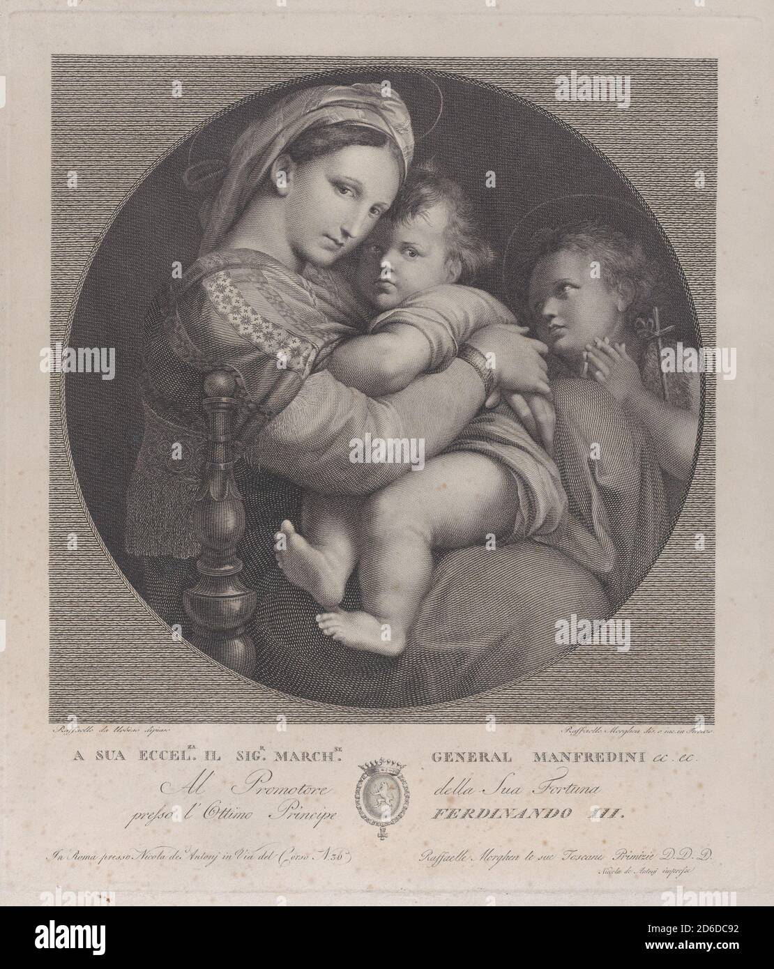 Madonna of the chair (Madonna della Seggiola), 1793 Stock Photo - Alamy