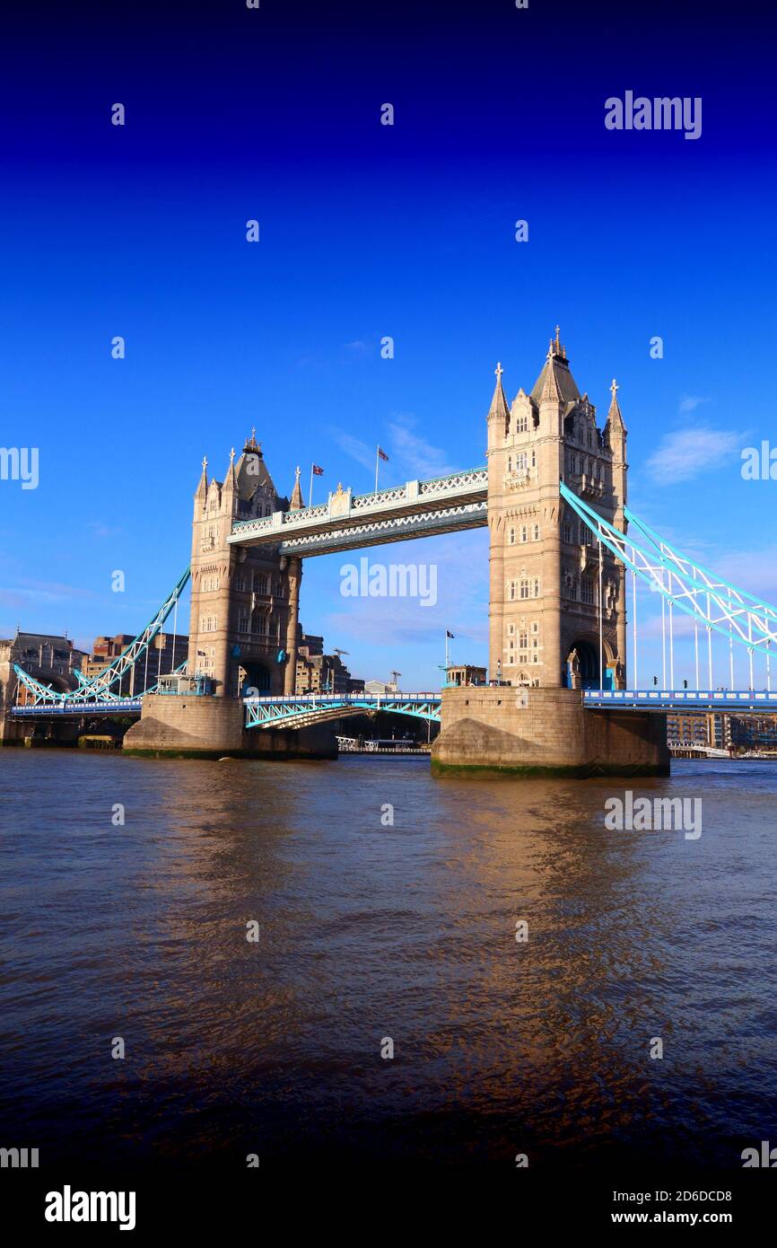 Tower Bridge - landmark in London, UK. London landmarks Stock Photo - Alamy