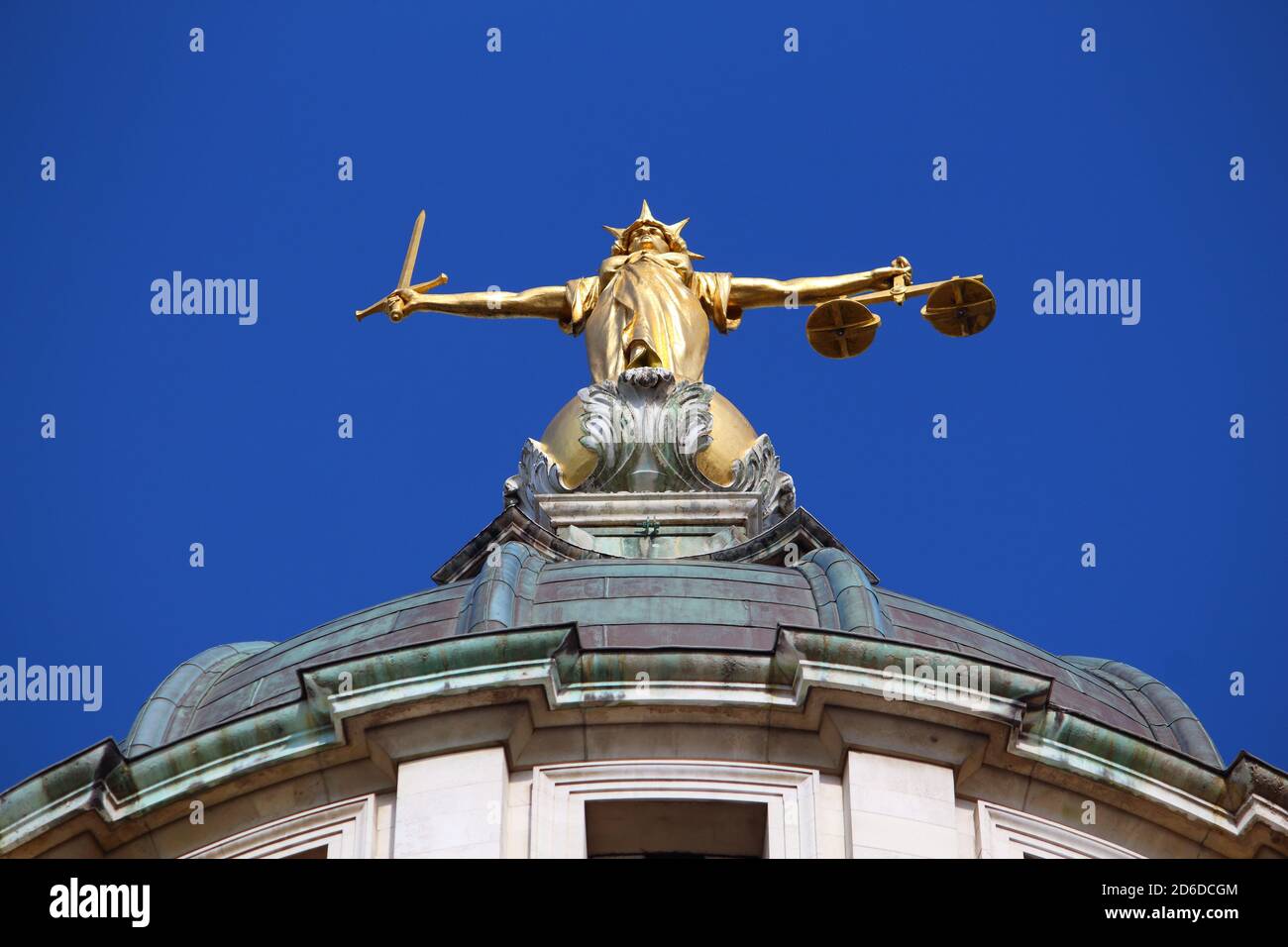 British courthouse. London, UK - Central Criminal Court also known as ...