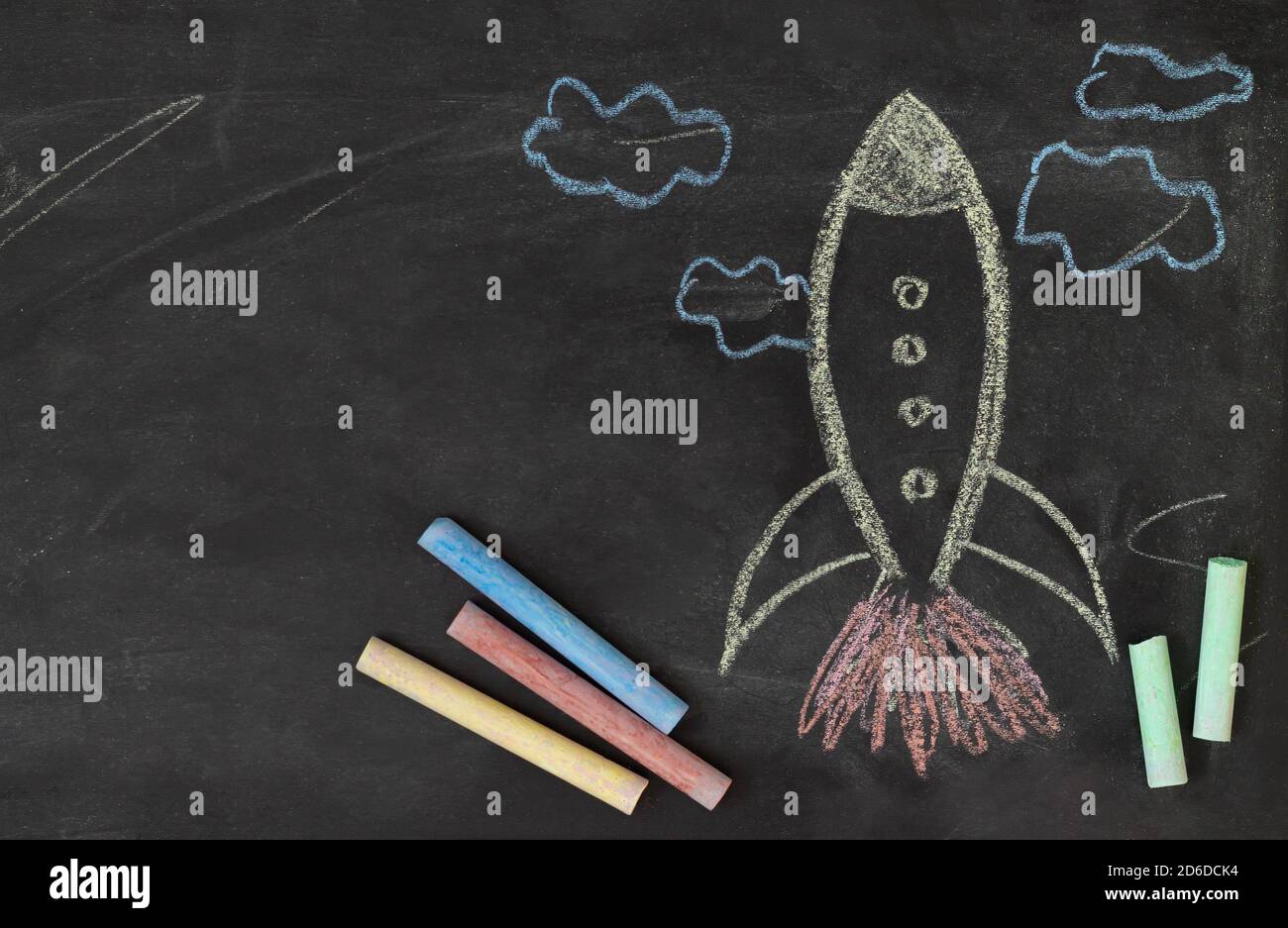 Rocket science blackboard hi-res stock photography and images - Alamy