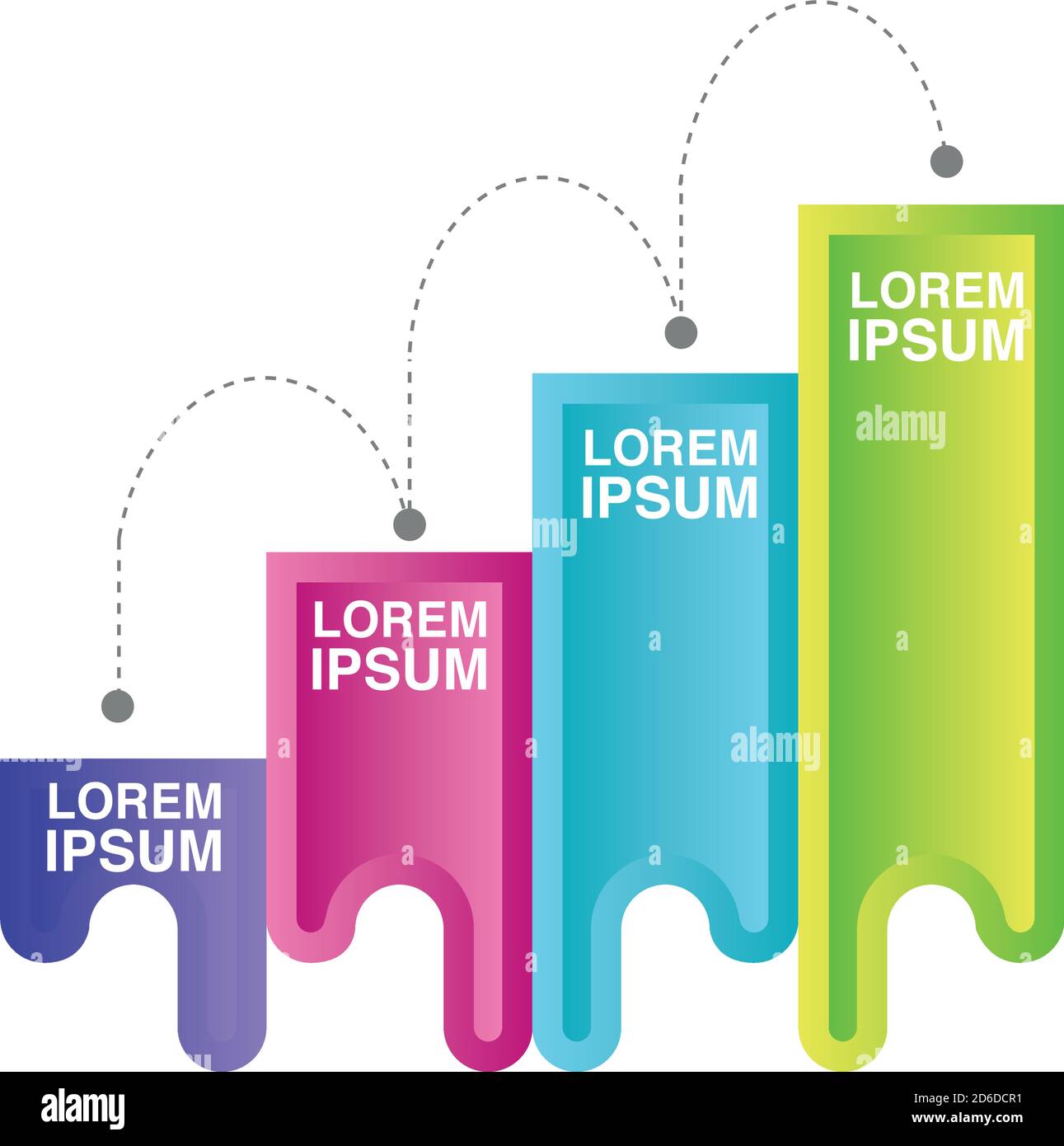 infographic business process pointed line template vector illustration ...