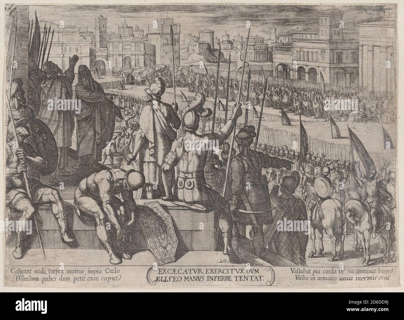 Plate 20: Elisha Bringing the Blinded Syrian Army to the King of Israel ...