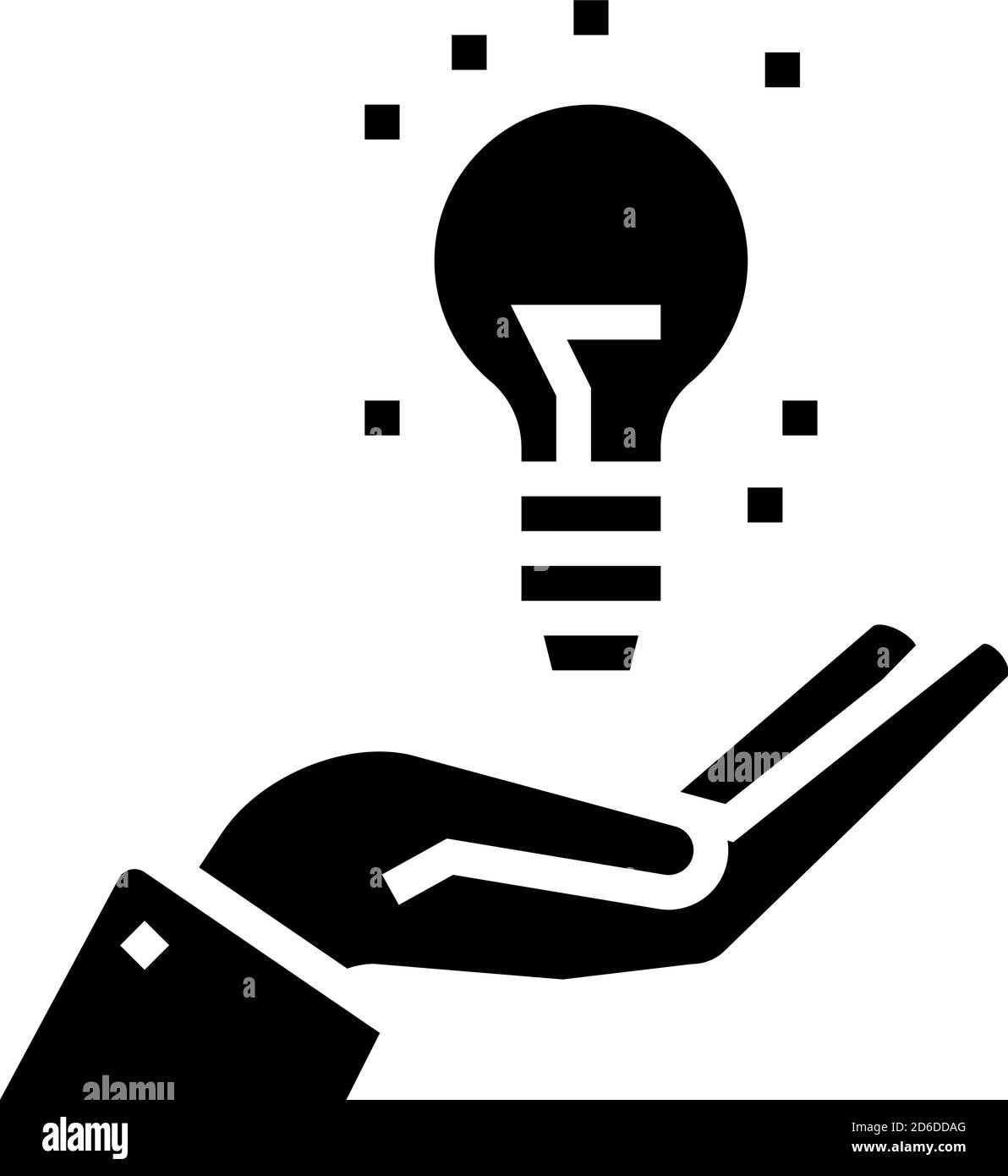 idea work glyph icon vector black illustration Stock Vector Image & Art ...