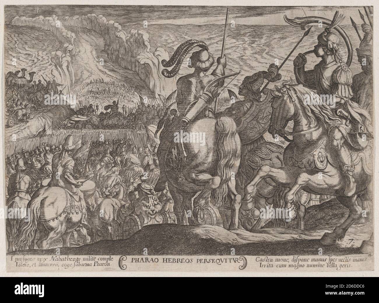 Plate 7: The Egyptians Pursuing the Israelites, from 'The Battles of ...