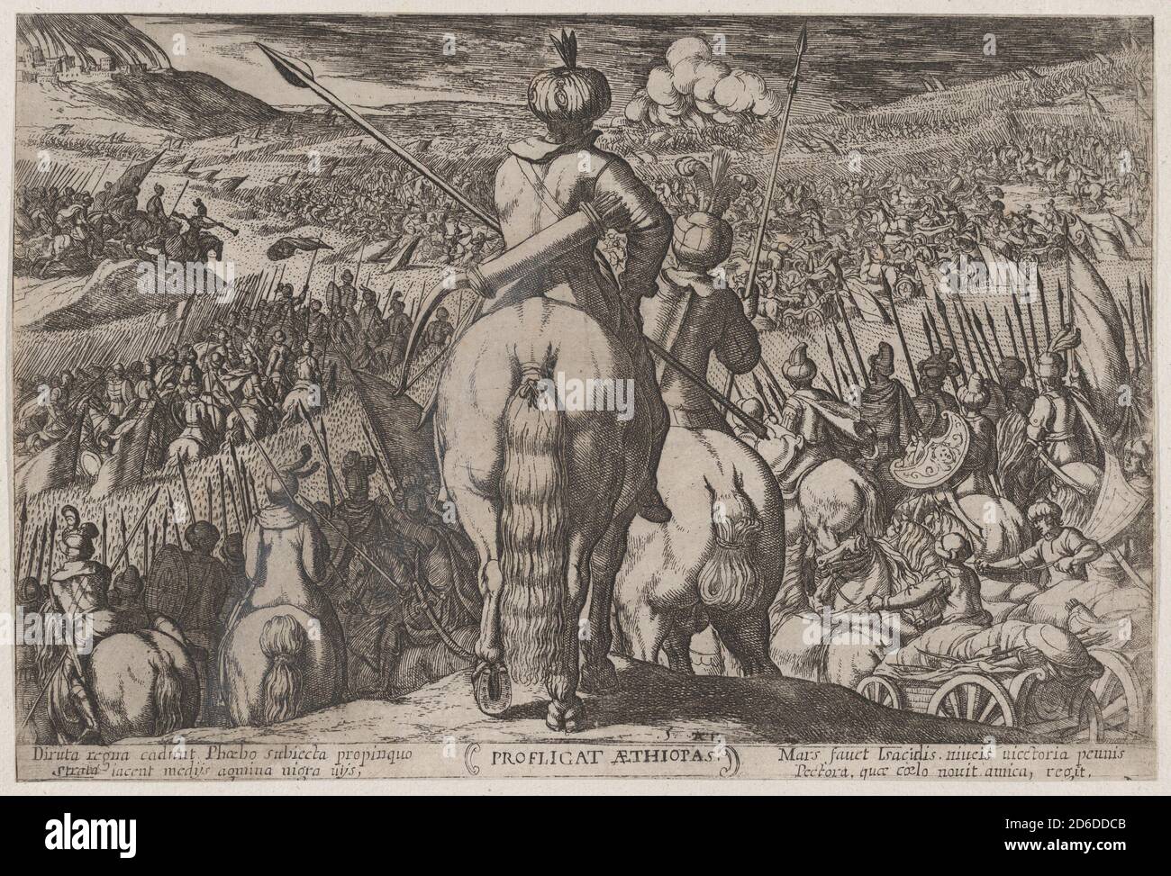 Plate 5: The Defeat of the Ethiopians, from 'The Battles of the Old ...