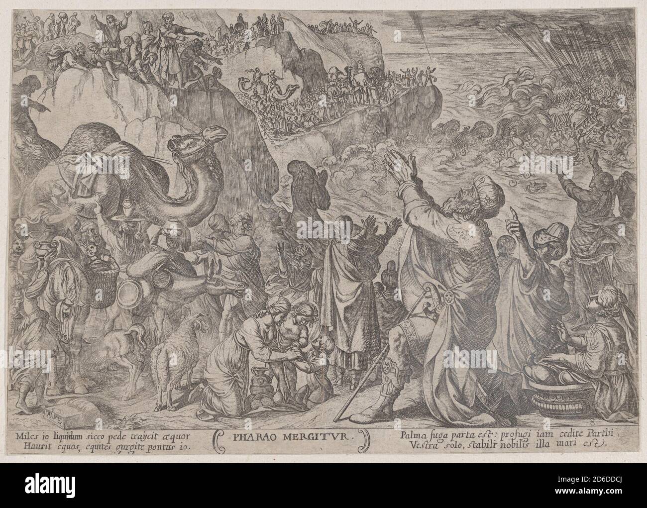 Plate 8: The Egyptians Drowning in the Red Sea, from 'The Battles of ...