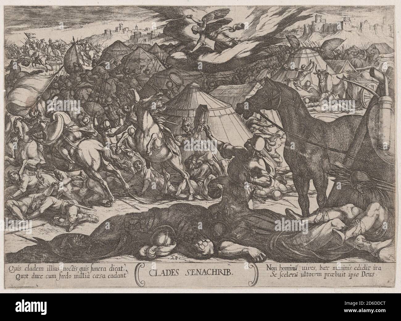 Plate 21: The Angel of the Lord Vanquishing the Army of Sennacherib ...