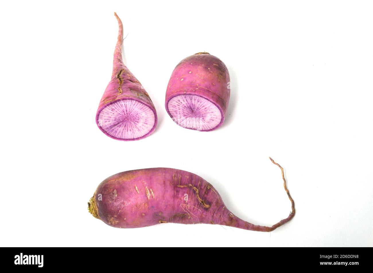 Purple radish on a white background Stock Photo - Alamy