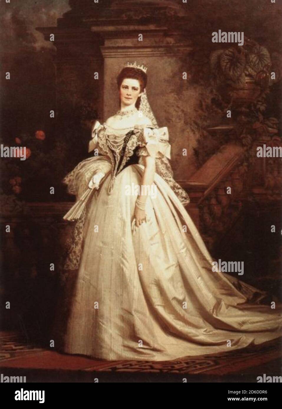 A vintage portrait artwork royal european habsburg line spanish ...