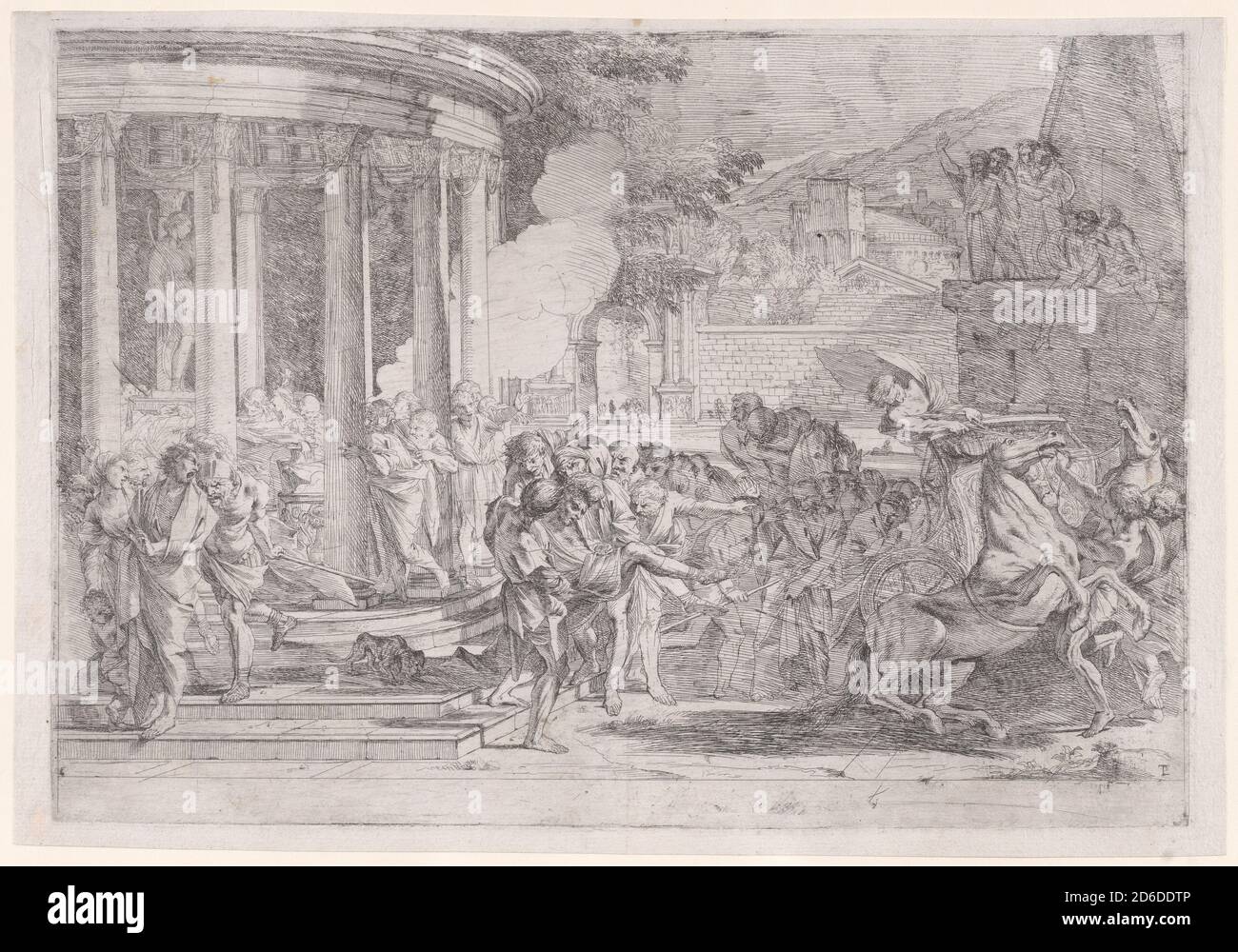 Sinorix carried from the temple of Artemis trying to escape the effects ...