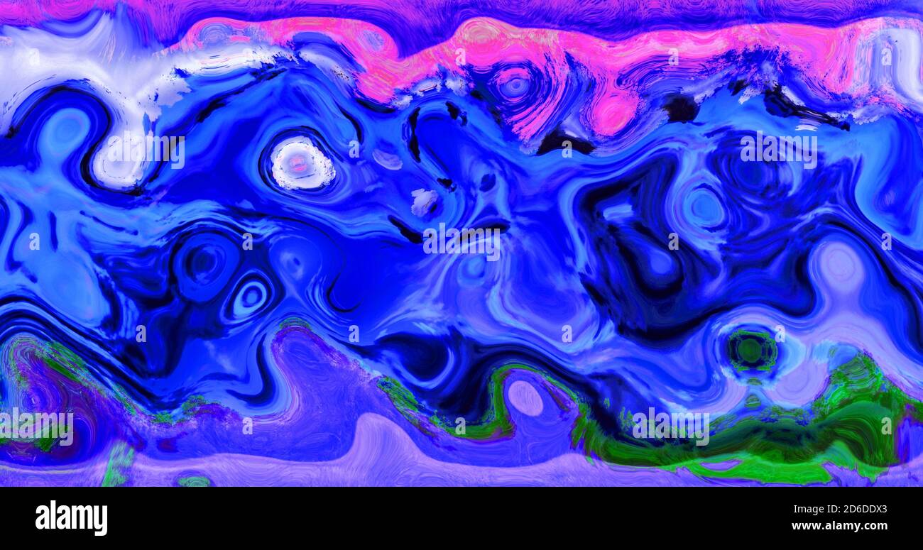 Abstract Colorful Paint Ink Liquid. Liquid multiple mixed color ...