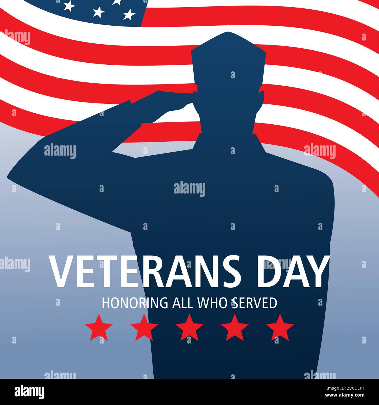 Veterans day parade saluting usa Stock Vector Images - Alamy