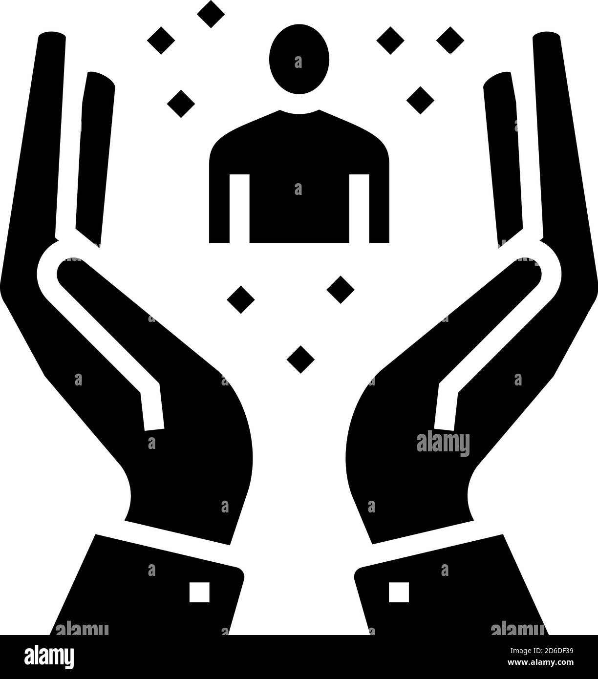 invaluable employee glyph icon vector black illustration Stock Vector ...