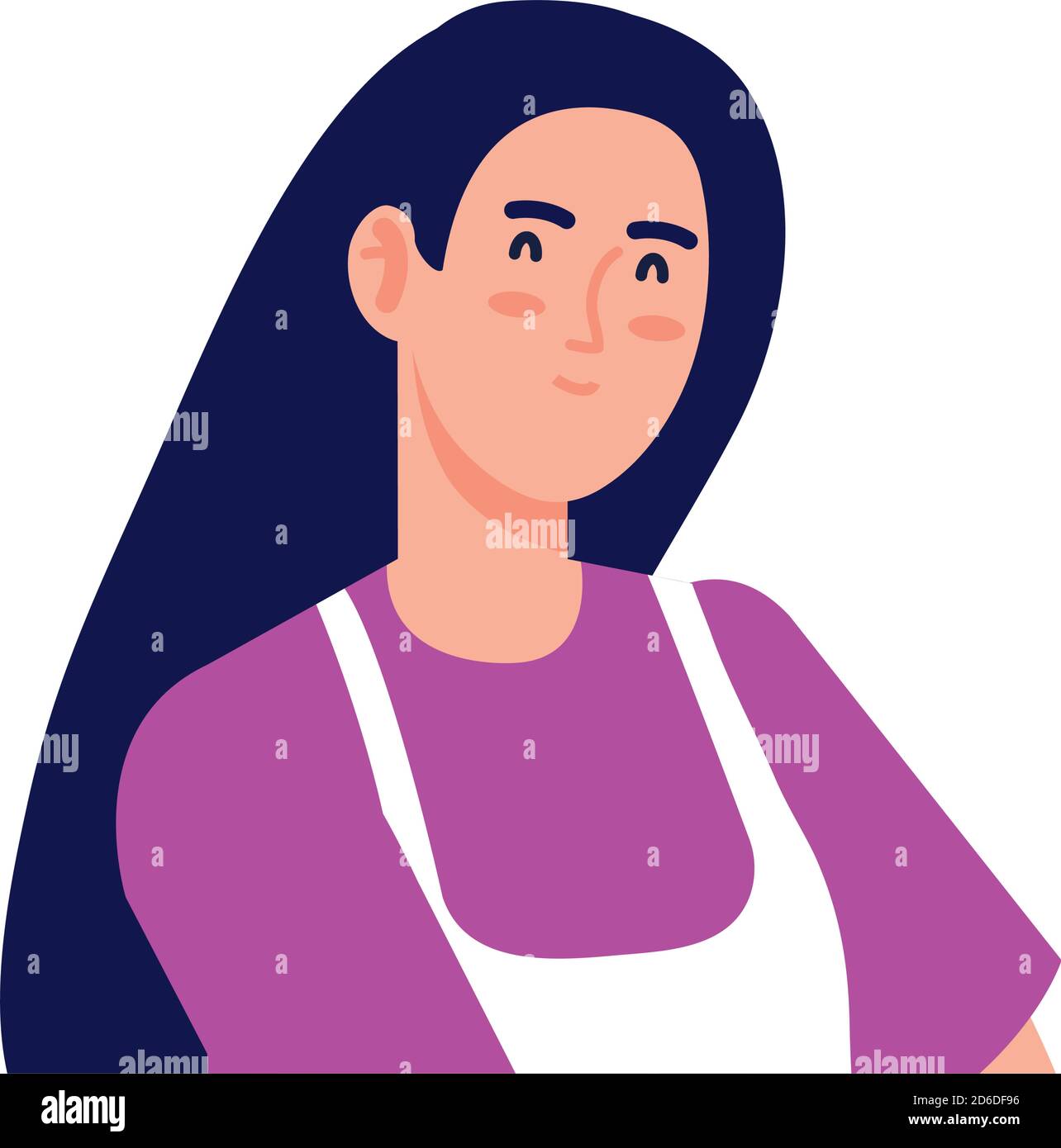woman cartoon with apron vector design Stock Vector Image & Art - Alamy