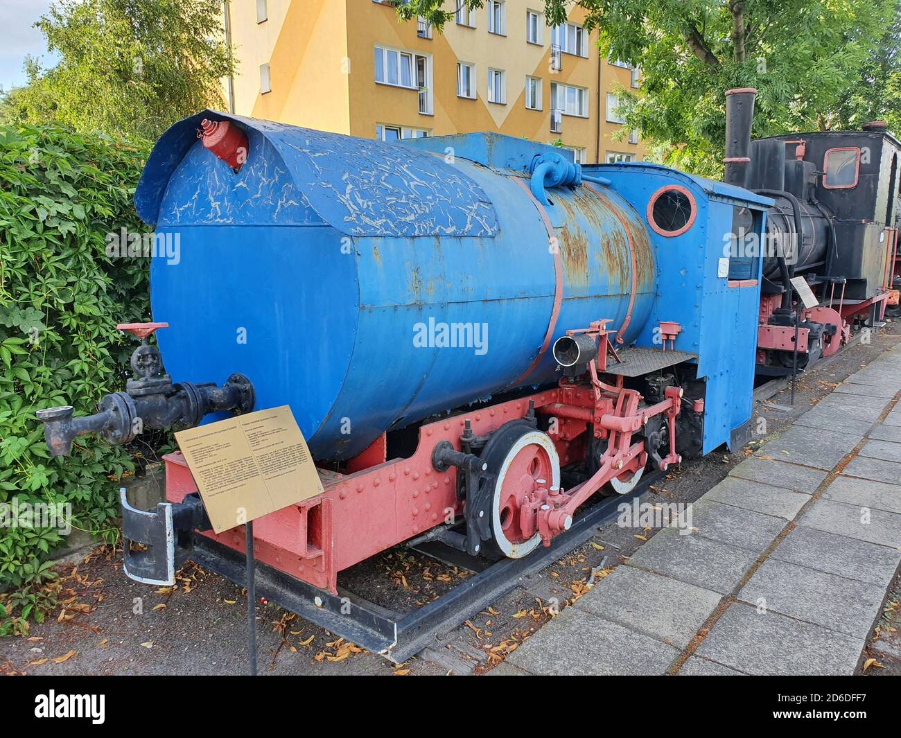 Sochaczew, Poland - 07.07.2020. Locomotive driven by compressed steam ...