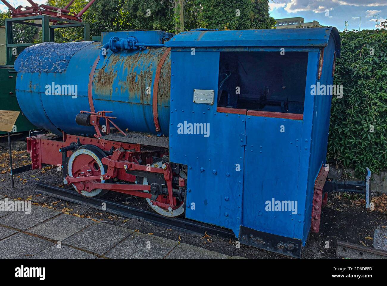 Sochaczew, Poland - 07.07.2020. Locomotive driven by compressed steam ...