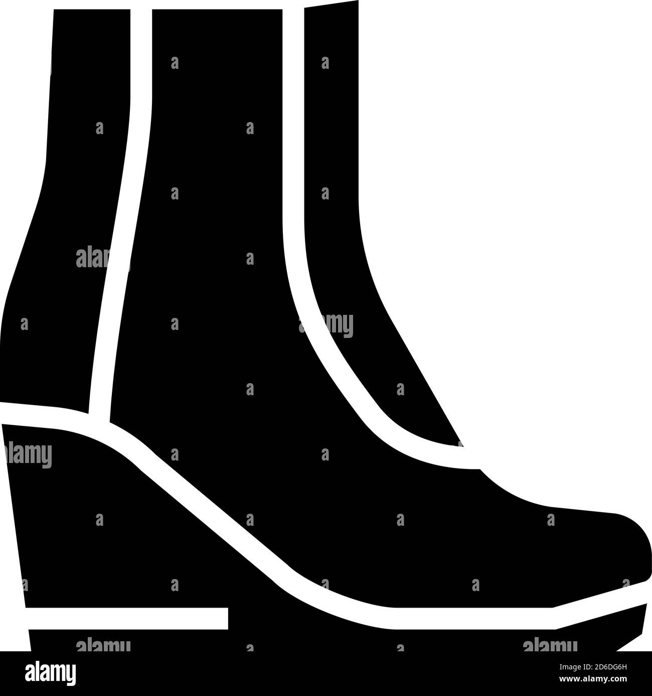 boot model glyph icon vector black illustration Stock Vector Image ...