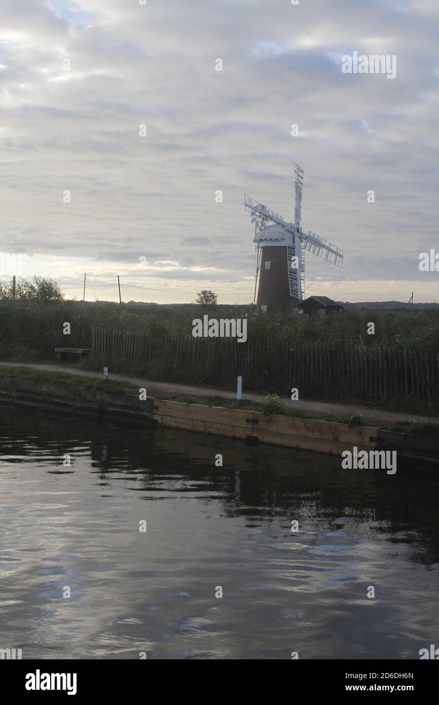 horsey mere windmill on the Norfolk Broads Stock Photo - Alamy